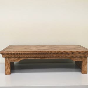 Traditional Oak Style TV Riser Stand With Medium Finish - Etsy