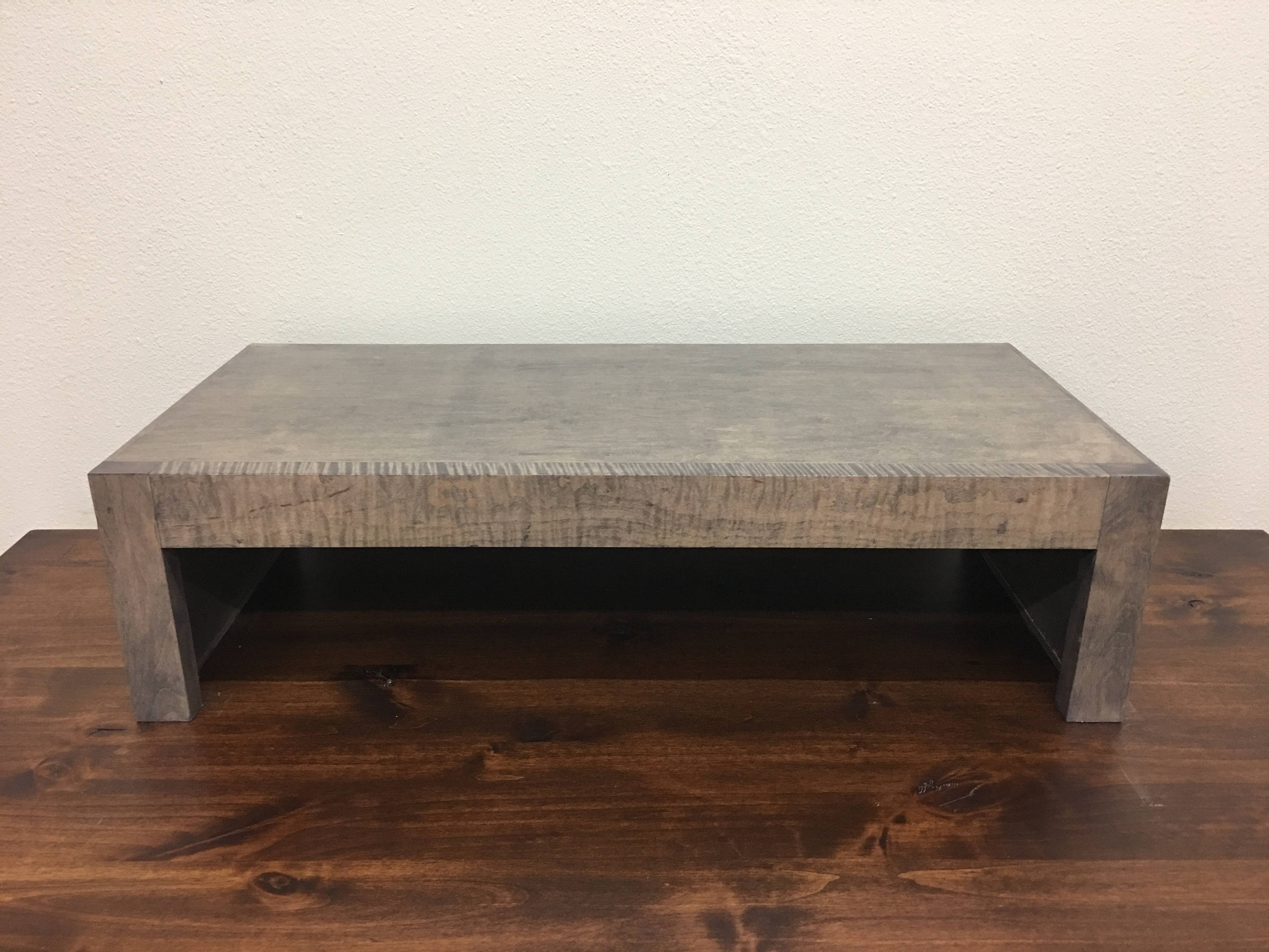 TV Riser Stand Modern Style in Maple Wood With COFFEE Finish | Etsy