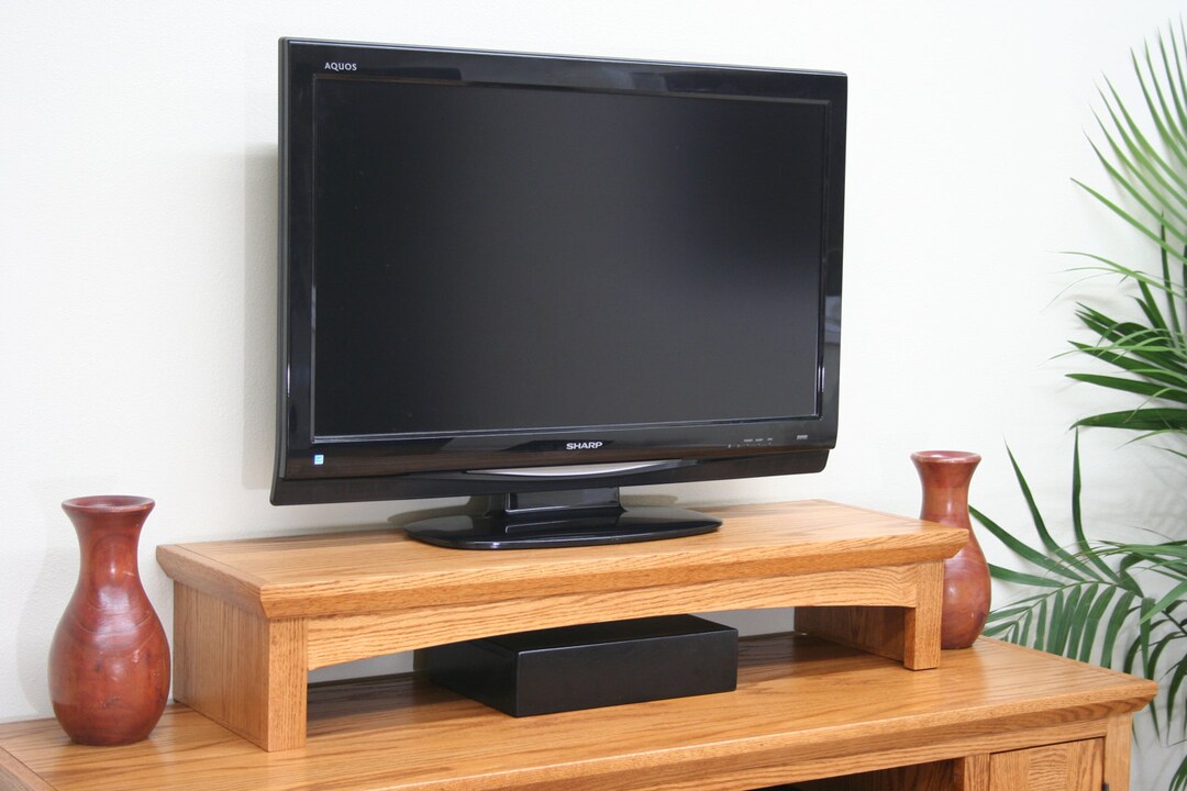 TV Riser Stand in Shaker Style With Country Medium Finish (or Choose ...