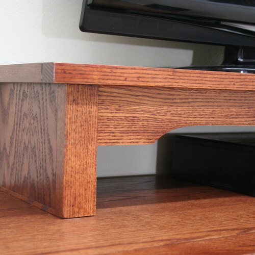 Mission Oak Style TV Riser Stand in Cherry Finish Arts and | Etsy