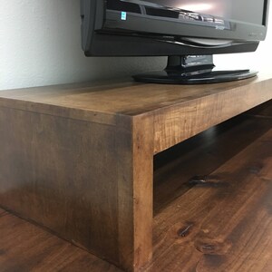 Maple Wood TV Riser Stand Modern Style With Medium Finish - Etsy