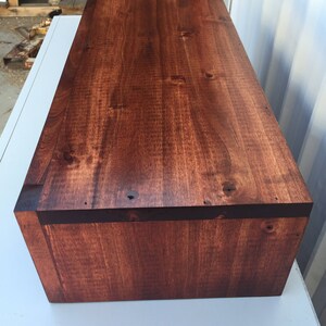 Solid Wood TV Riser Stand in Rustic Style With Mocha Finish - Etsy