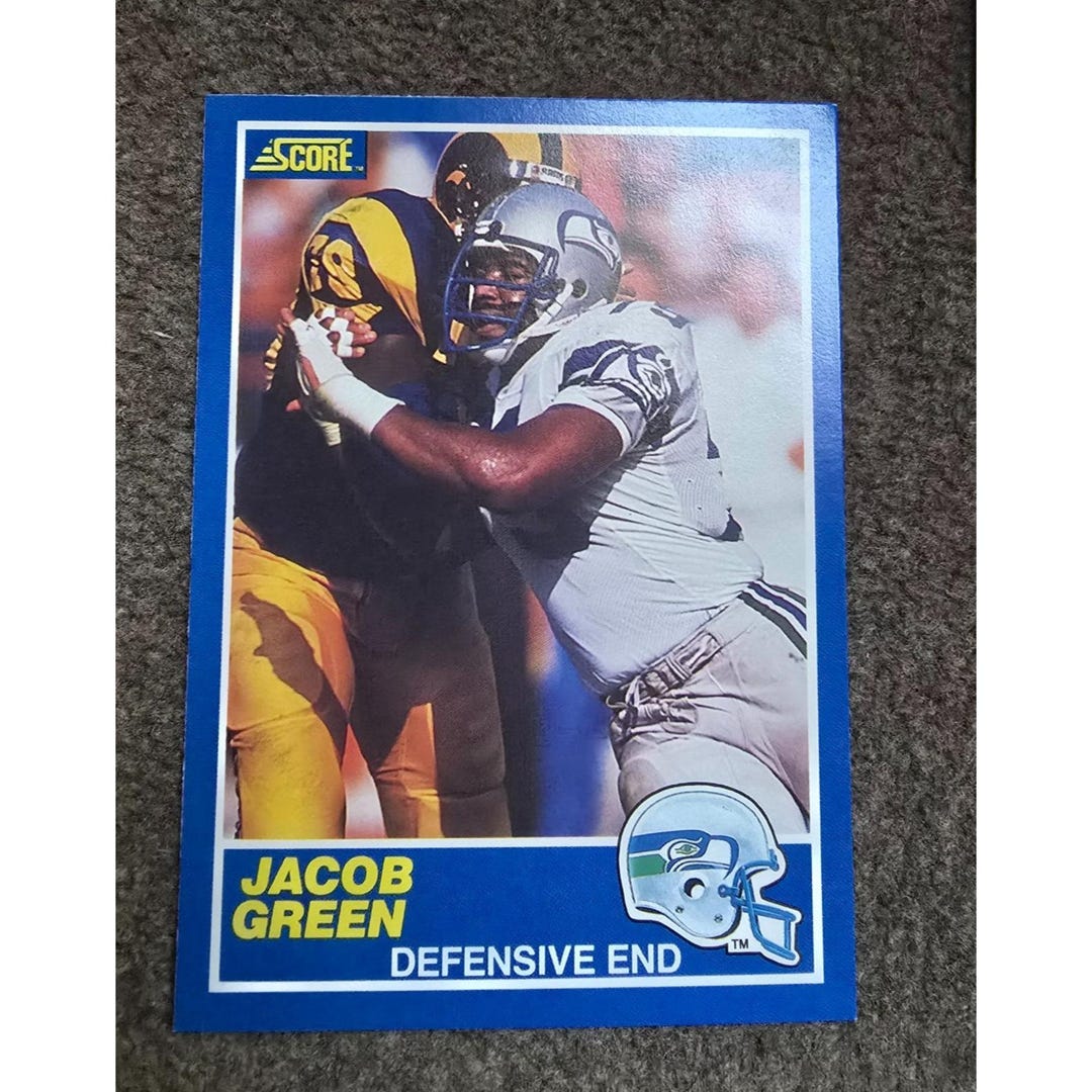 Jacob Green 1989 Score 107 Seattle Seahawks Defensive End Football Card ...