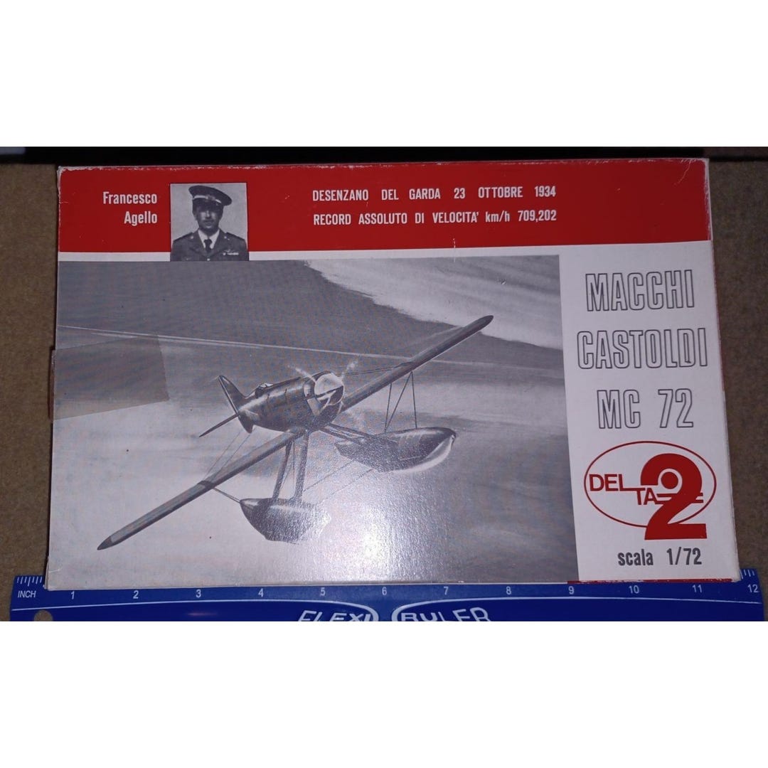 Macchi Castoldi MC 72 1/72 Scale Model Kit by Delta 2 - Etsy
