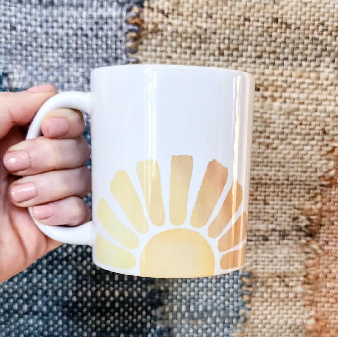 Sunshine Mug, Sunny Good Morning Coffee Cup Morning Person Gift Cup of ...