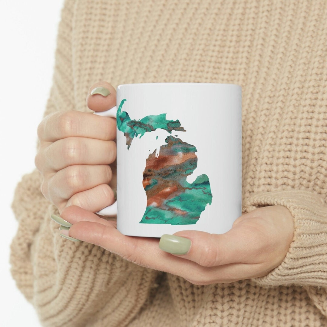 Michigan Mug Gifts Michigan Souvenir Coffee Mugs Great Lakes - Etsy