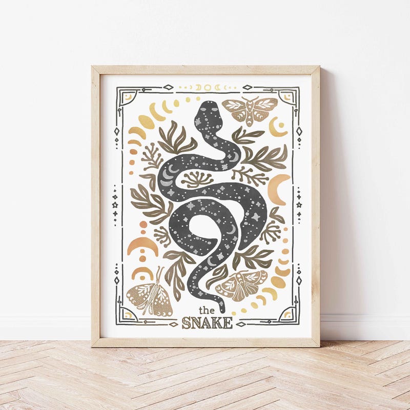 Snake Art Print - Etsy