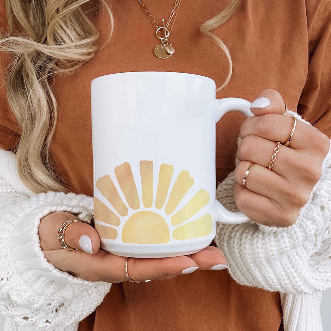 Good Morning Sunshine Mug, Cute Coffee Mug Morning Person Cup of ...