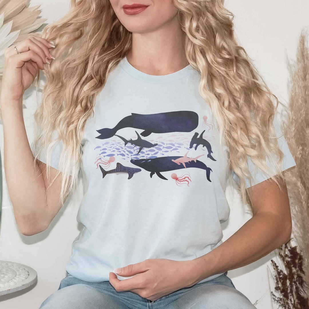Sea Animal Shirt, Ocean Animal Shirt Sea Life Shirt Ocean Lover Git ...