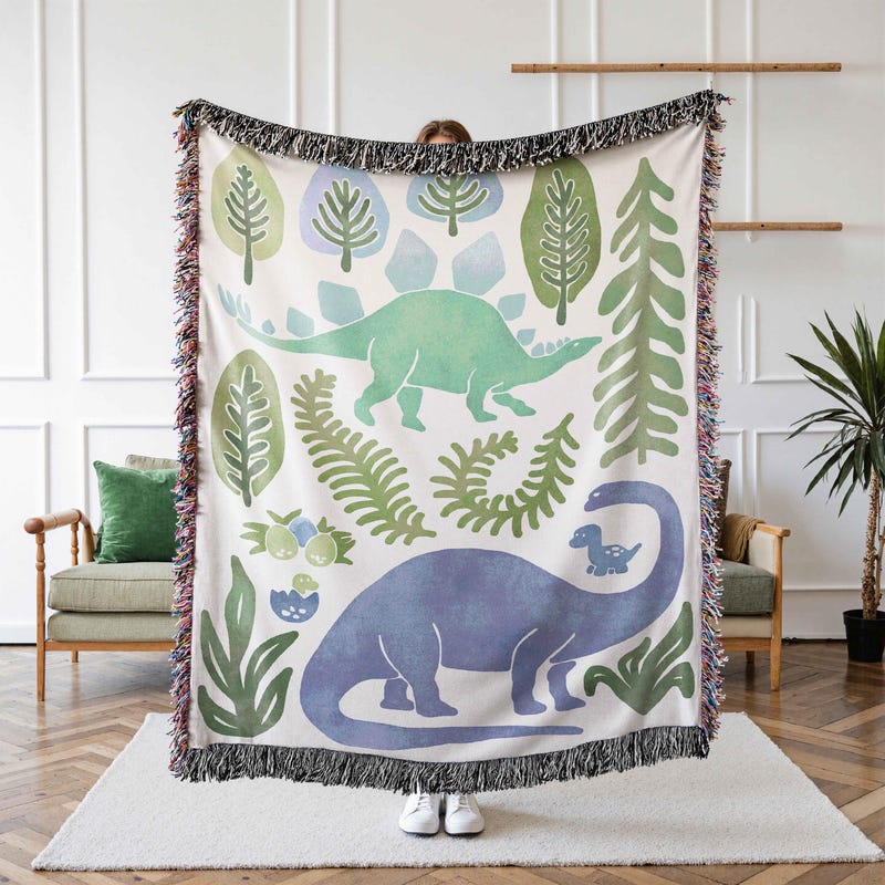 Dinosaur Blanket - Etsy
