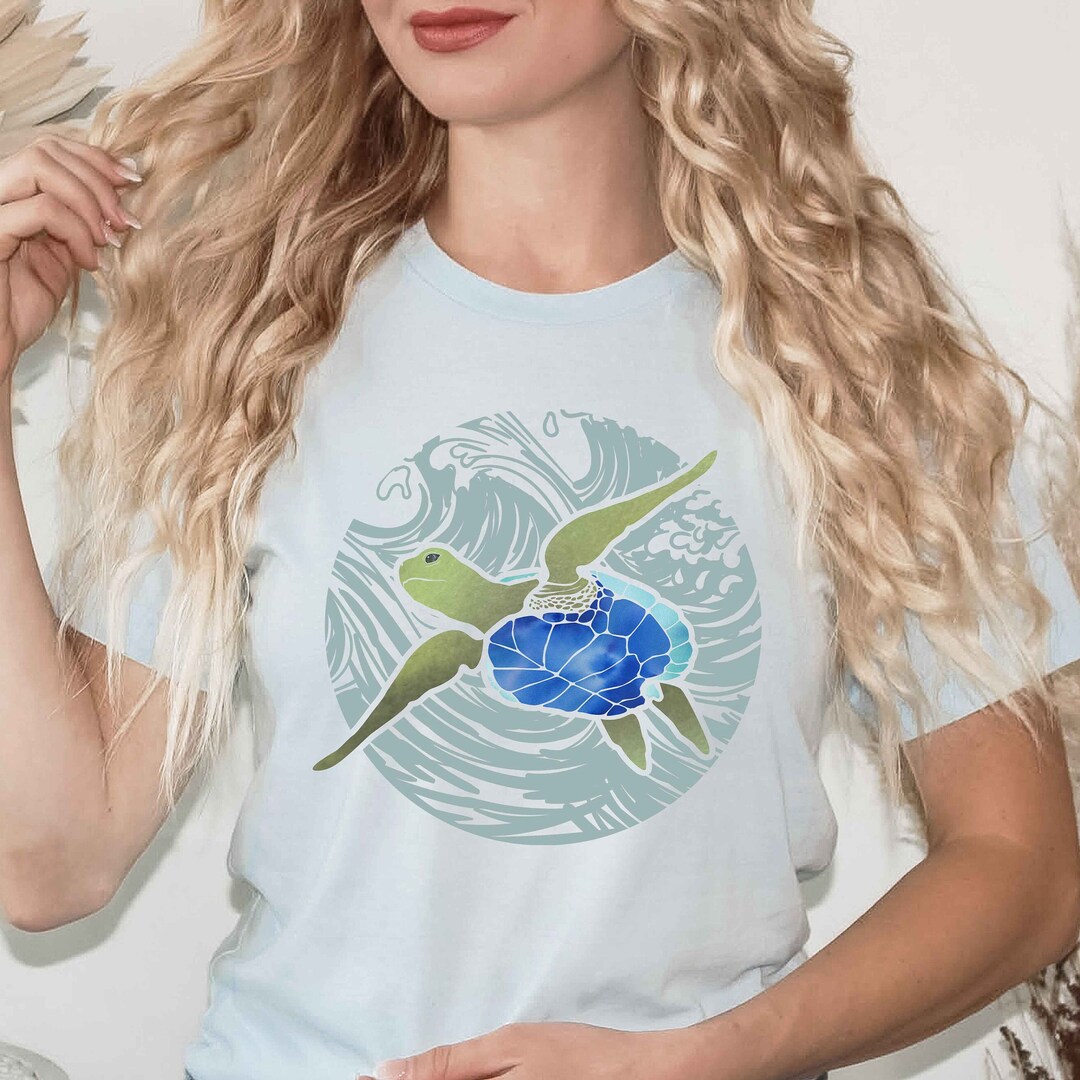 Sea Turtle Shirt, Summer Shirt Sea Turtle Gifts Vacation Tshirt Turtle ...