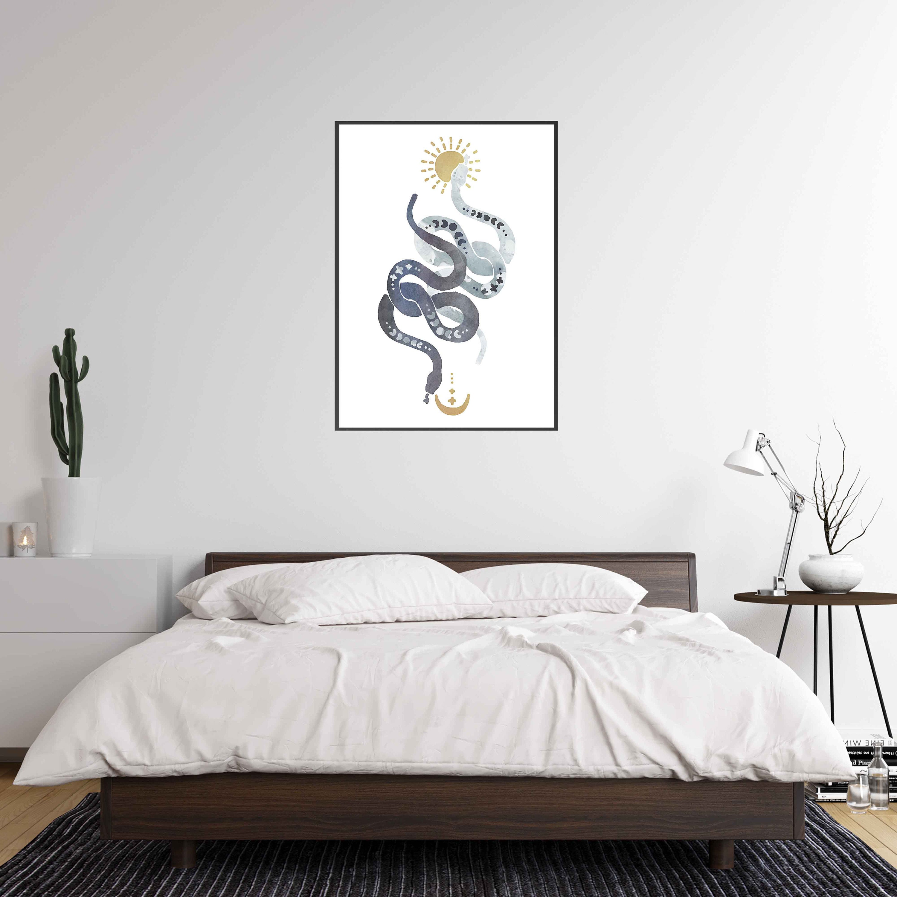 Celestial Snake Art Witchy Art Print Snake Printable Art - Etsy