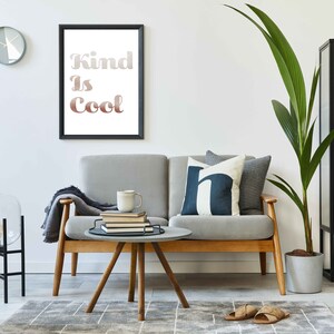 Kind is Cool Printable Wall Art Watercolor Digital Art Be - Etsy