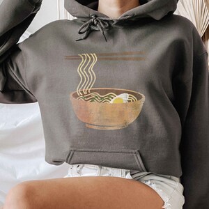 Vintage Ramen Hoodie, Ramen Lover Gift Foodie Sweatshirt Japan Ramen ...