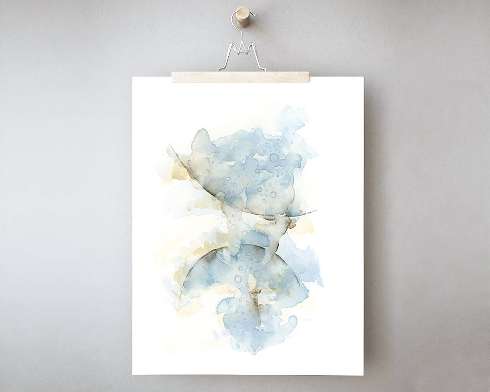 Abstract Blue Art 3 Piece Wall Art Triptych Abstract | Etsy