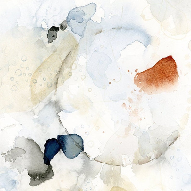 Abstract Painting Wall Art Print Set of 3 Soothing Subtle - Etsy