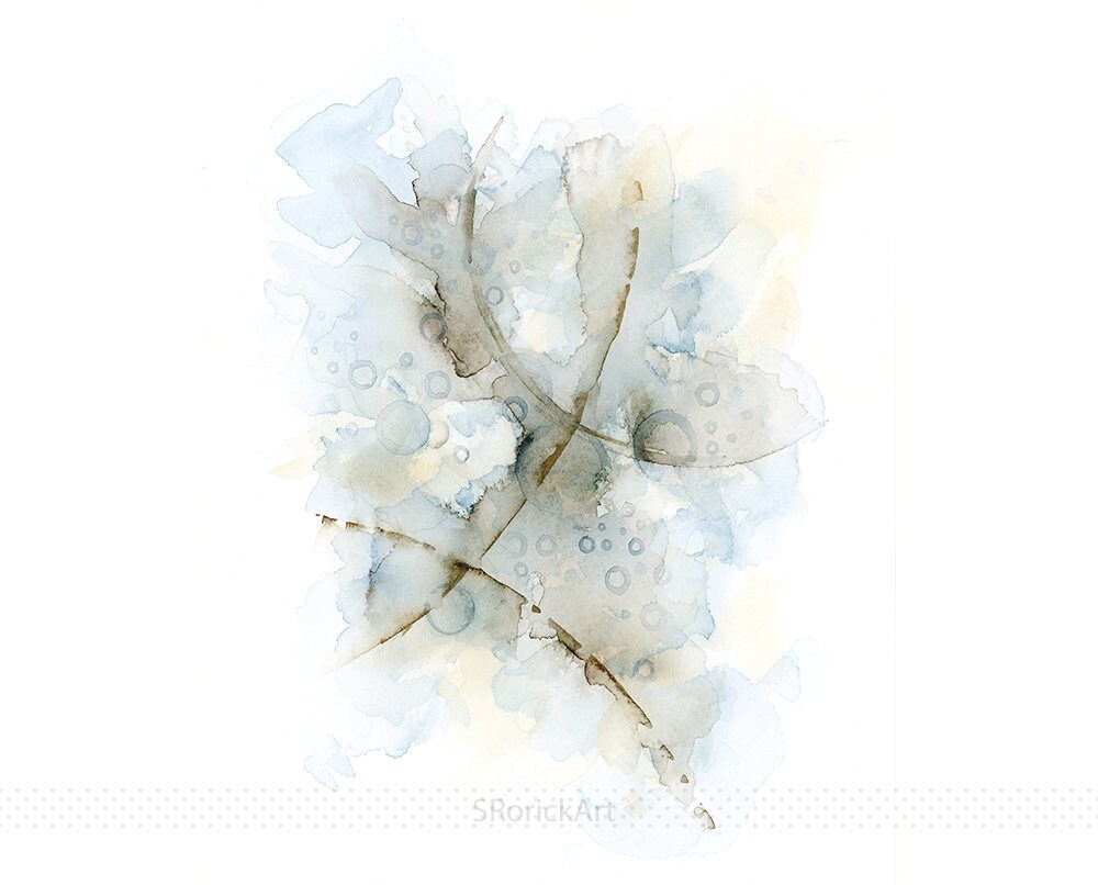 Set of Two Abstract Prints Simple Artwork for Walls in Light - Etsy Canada