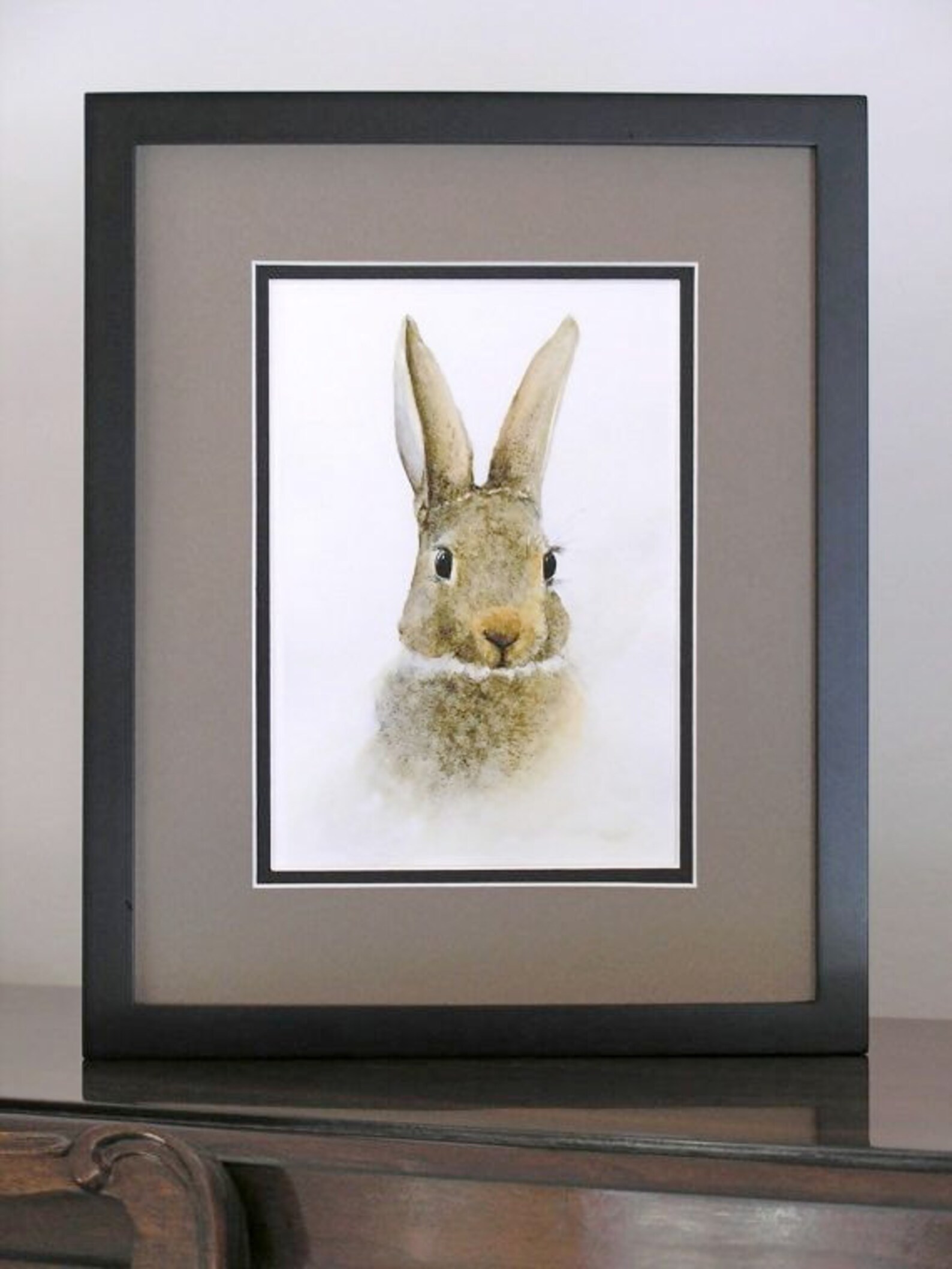 Rabbit Art Print Bunny Watercolor Farmhouse Wall Decor Farm - Etsy
