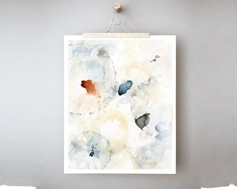 Large Abstract Wall Art Print of Watercolor Painting Art for - Etsy