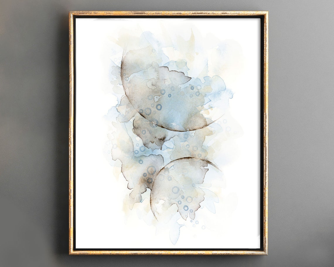 Set of 3 Prints, LARGE, Bedroom Wall Decor Over the Bed, Abstract ...