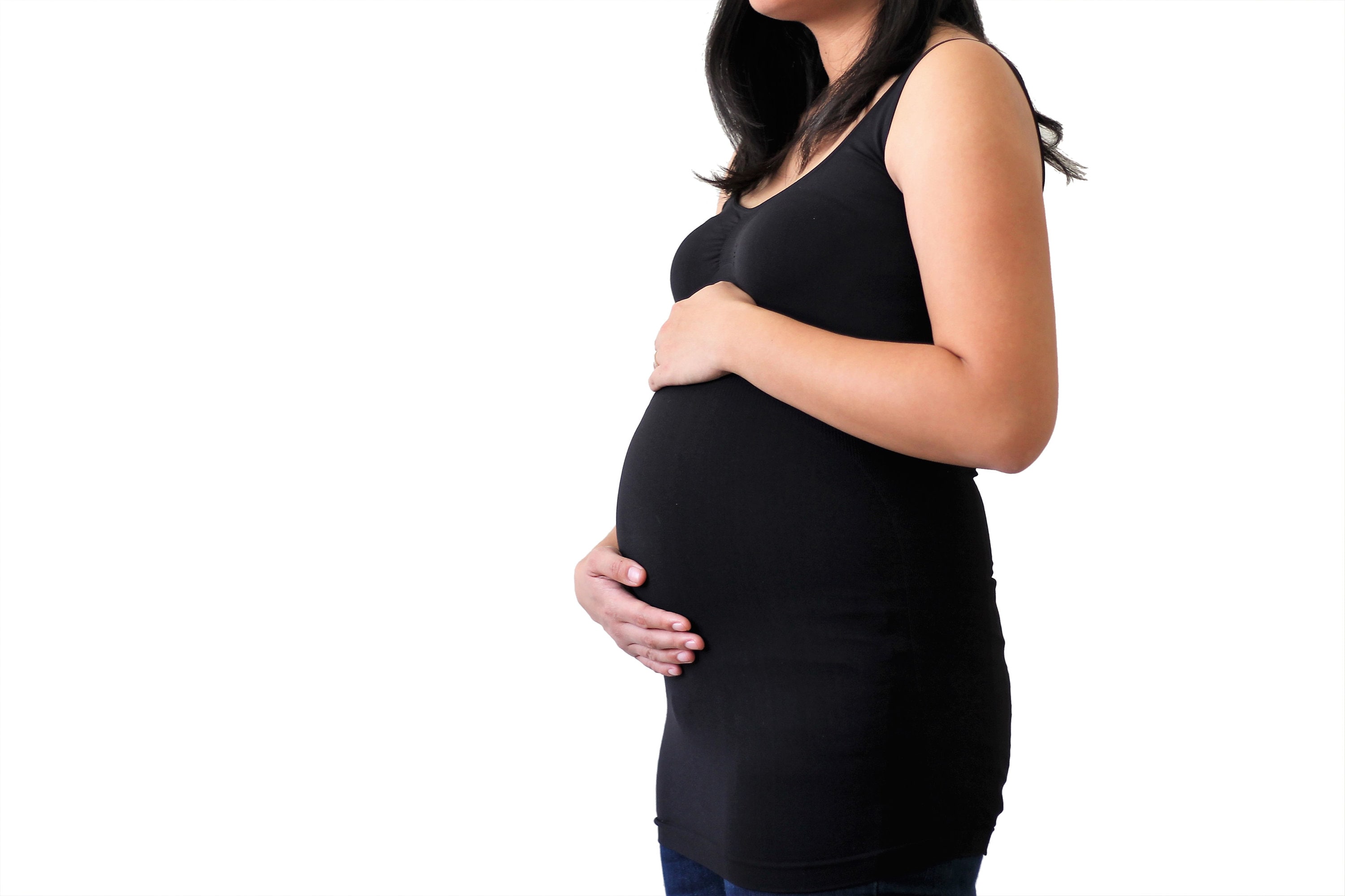 Nurselet® Maternity Seamless Built-in Belly Support Pregnancy Tank Top ...