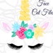 Unicon Head SVG, Unicorn Birthday, Unicorn With Eyelashes SVG Cut File ...