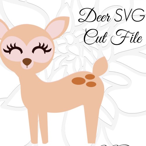 Deer SVG Cut File Baby Deer SVG Cute Baby Woodland Animal - Etsy