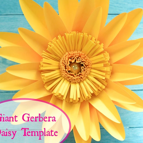 Easy Large Paper Flower Patterns Printable Giant Flower | Etsy
