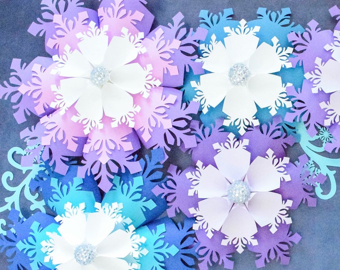 Giant Paper Snowflake Template and Tutorial, PDF Christmas Snowflake ...