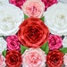 Paper Rose Flower Wall Backdrop Paper Rose Flower Templates - Etsy