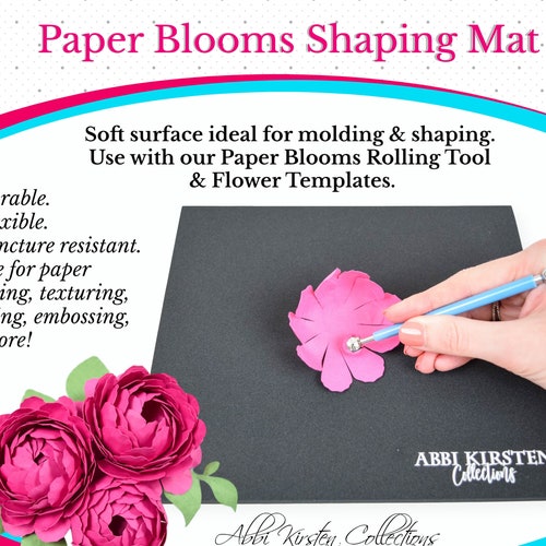 Paper Flowers Molding Mat & Shaping Tool Set Flower Shaping | Etsy