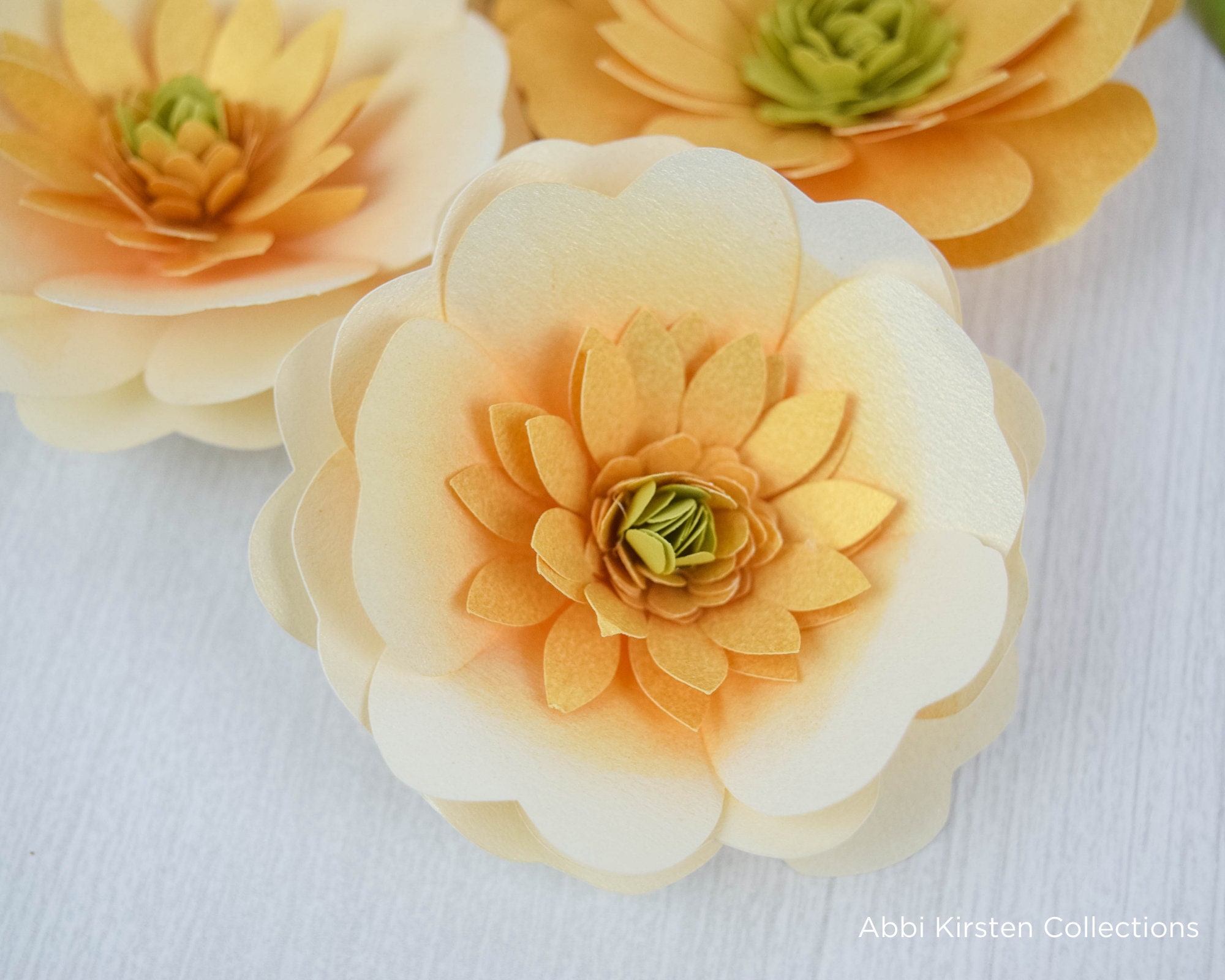 Easy Buttercup Paper Flower Templates and Tutorial DIY Small | Etsy Canada