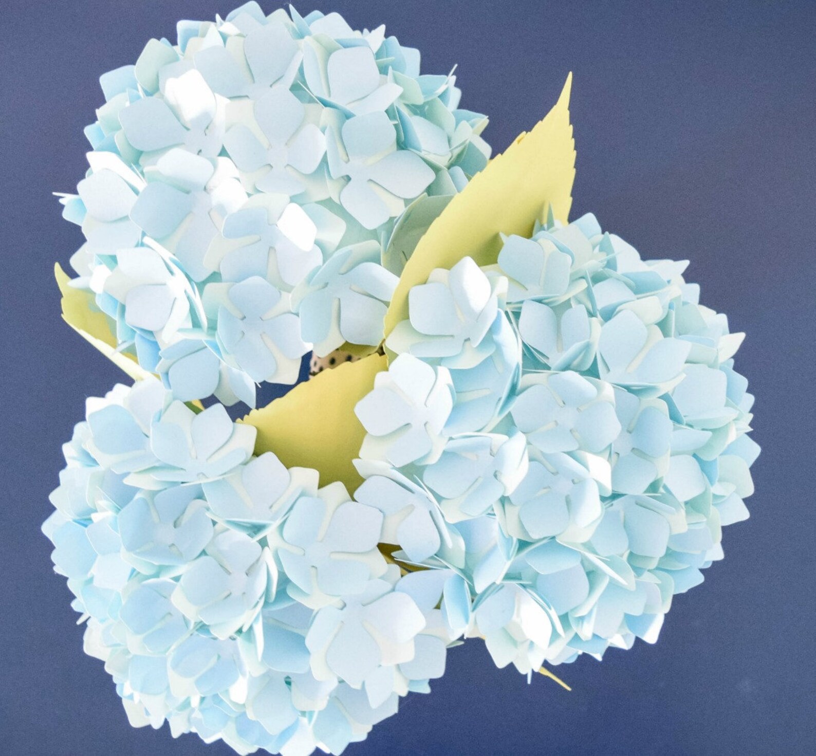 Paper Hydrangea Flower Template Pattern & Tutorial DIY Small - Etsy