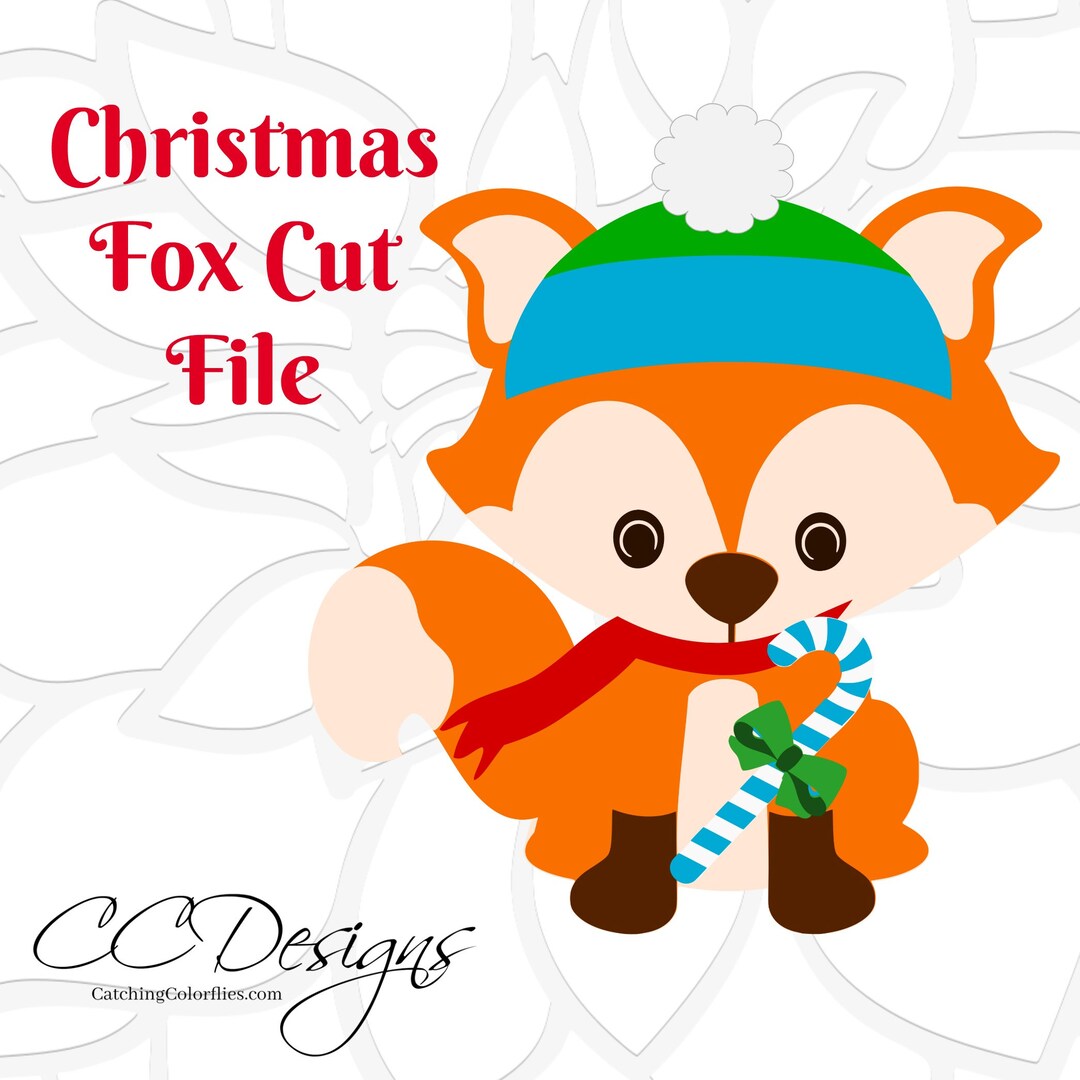 Christmas Animal Svg Cutting Files, Candy Cane, Baby Fox Svg, Santa's ...