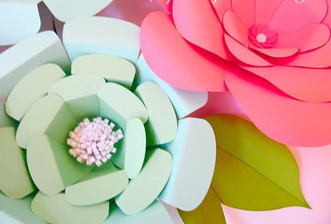 Large Backdrop Paper Flower Templates & Cutting Files DIY - Etsy