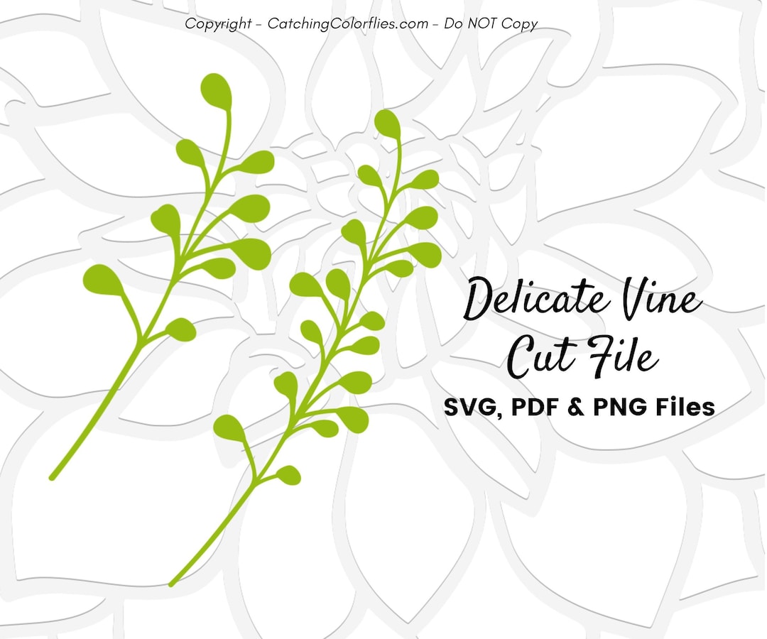 Paper Vines, Paper Leaves Template, SVG Cut Files to Use With Cricut or ...