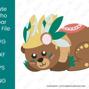 Tribal Woodland Animal SVG Set, Cute Boho Forest Animals Clip Art, Fox ...