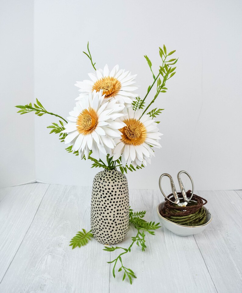 DIY Small Paper Daisy Flower Template and Tutorial Daisy SVG | Etsy