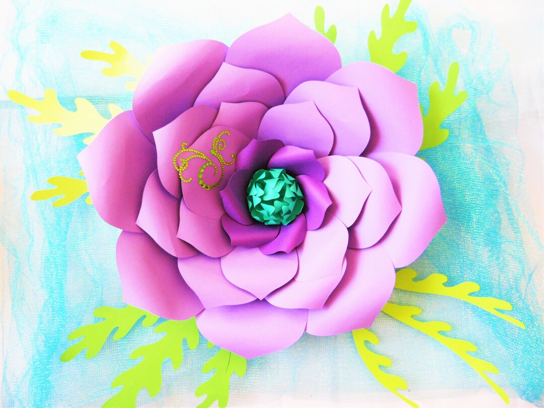 DIY Giant Paper Flower Templates- Large Paper Flowers- Paper Flower Kit ...
