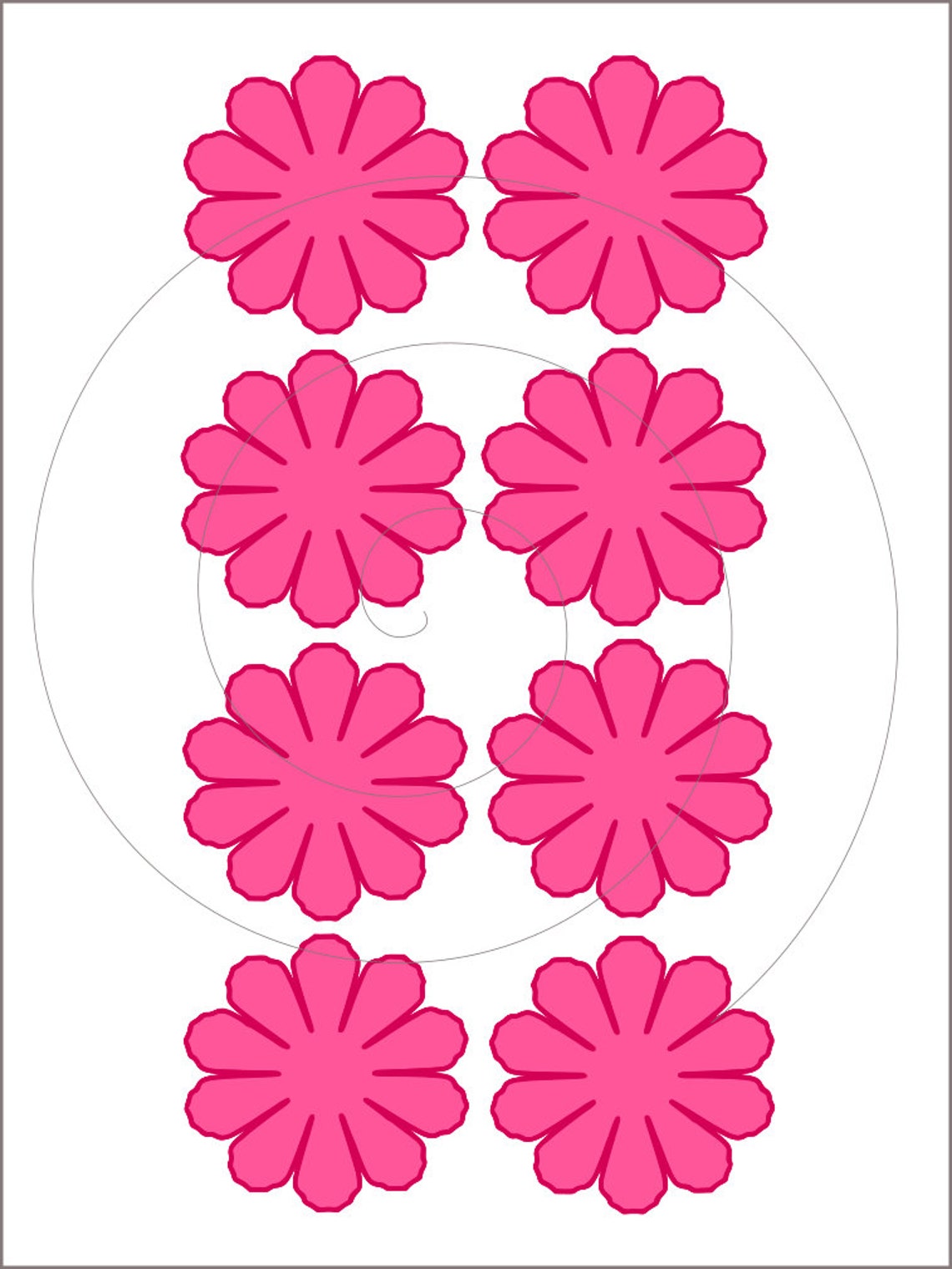 Paper Flower Bouquet Templates & Tutorial DIY Wedding Paper - Etsy