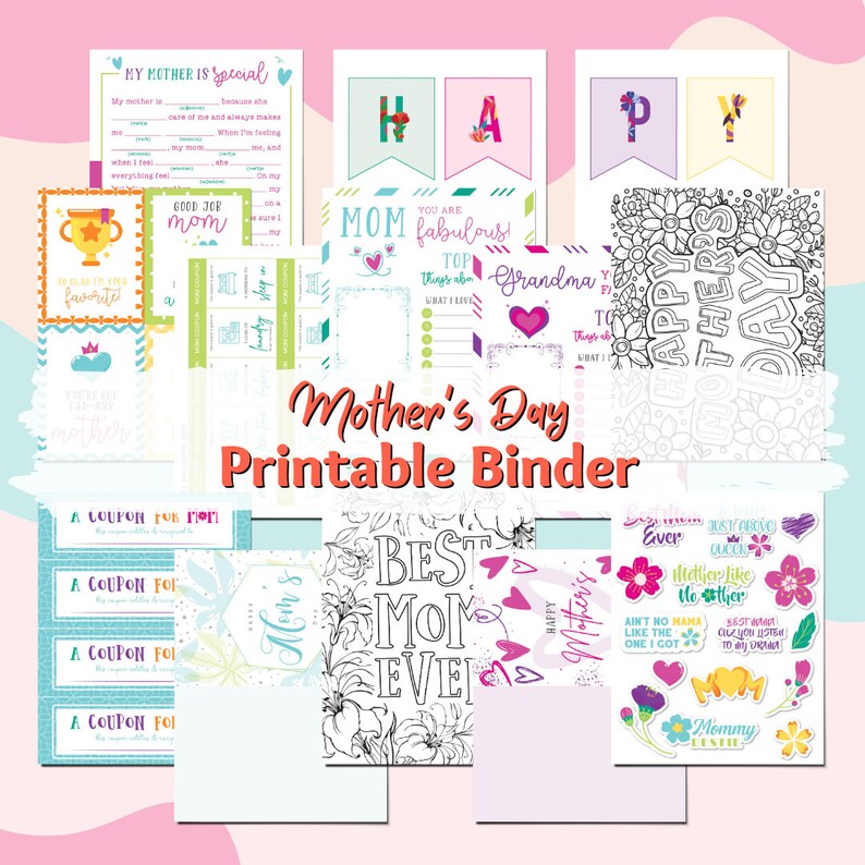 PRINTABLE Kids Mother's Day Cards Mother's Day - Etsy