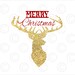 Reindeer Merry Christmas SVG Cut File, Christmas Deer SVG Files, Heat ...