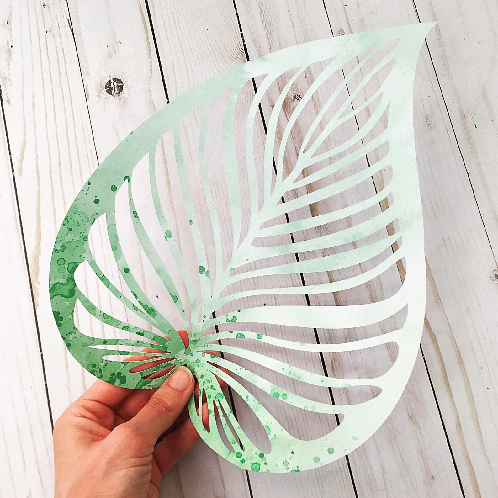 Large Tropical Palm Leaf SVG Cut Files Leafy Cut Files Giant - Etsy