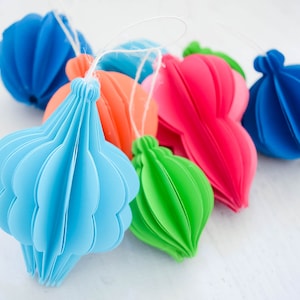 Christmas Decorations, 3D Paper Christmas Ornaments, DIY Paper Craft ...