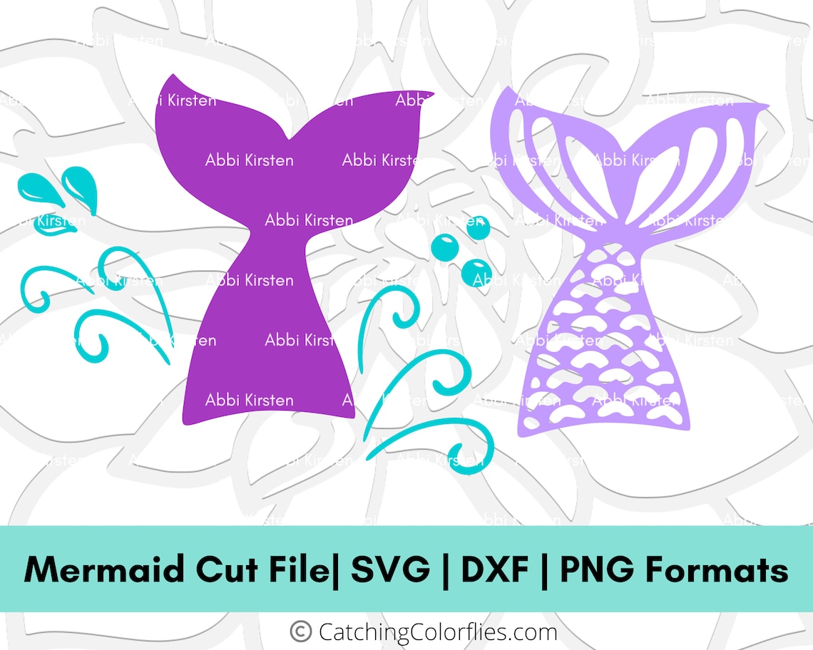 Mermaid Tail SVG Cut File Mermaid Tail Silhouette Mermaid | Etsy Canada