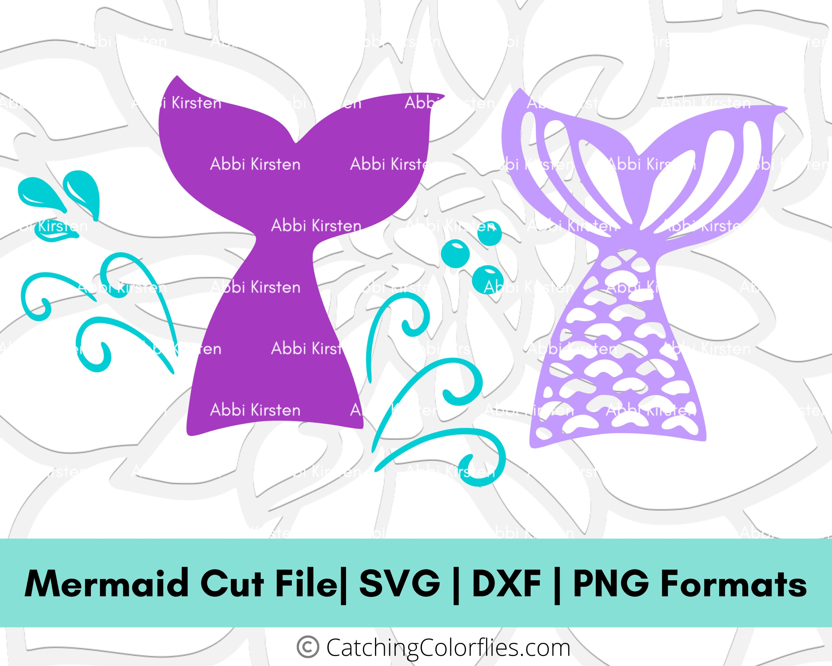 Mermaid Tail SVG Cut File Mermaid Tail Silhouette Mermaid | Etsy Canada