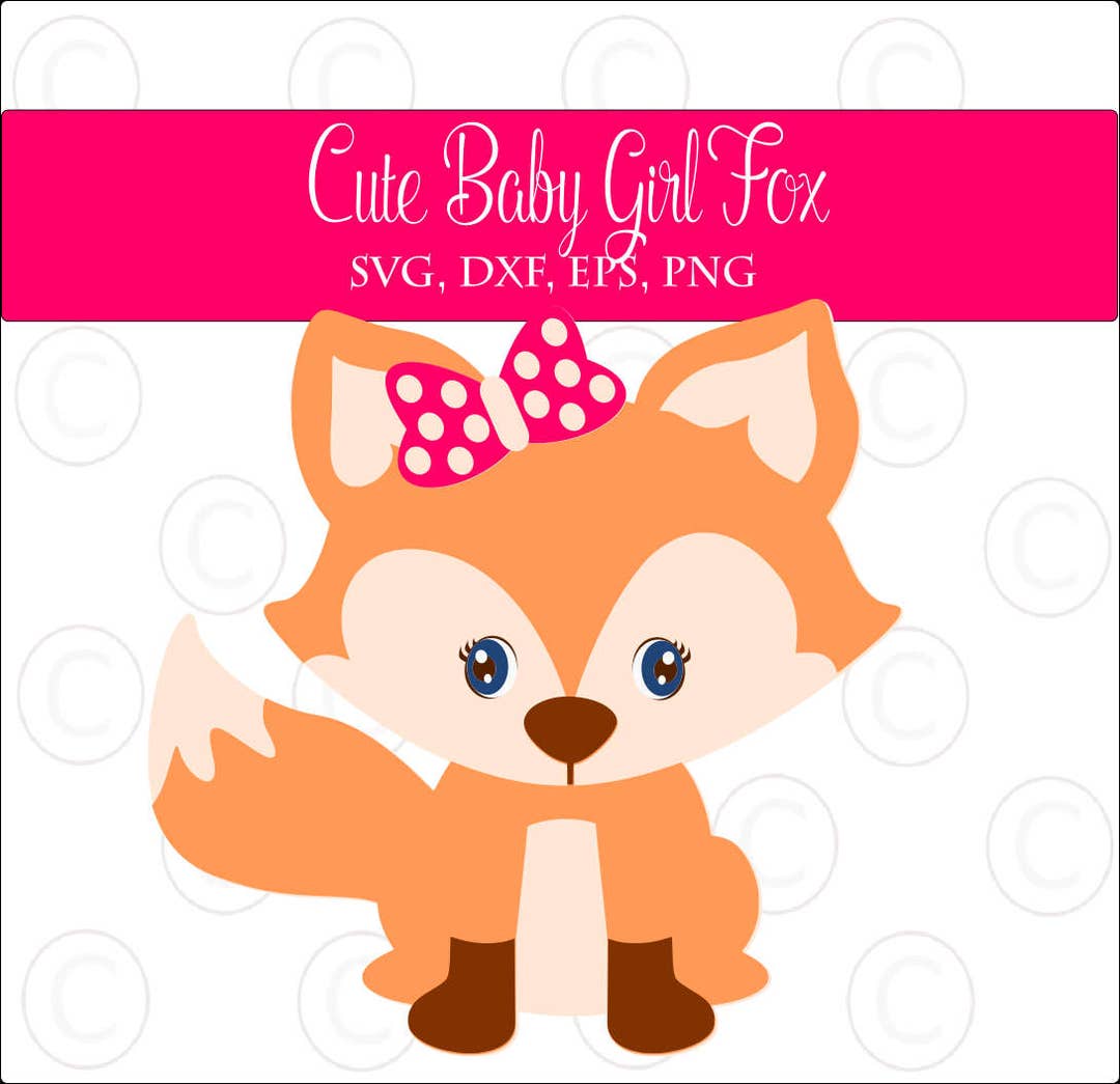 Cute Girl Fox SVG, Fox SVG, Fox Clipart, Vinyl Svg Designs, Cut Files ...