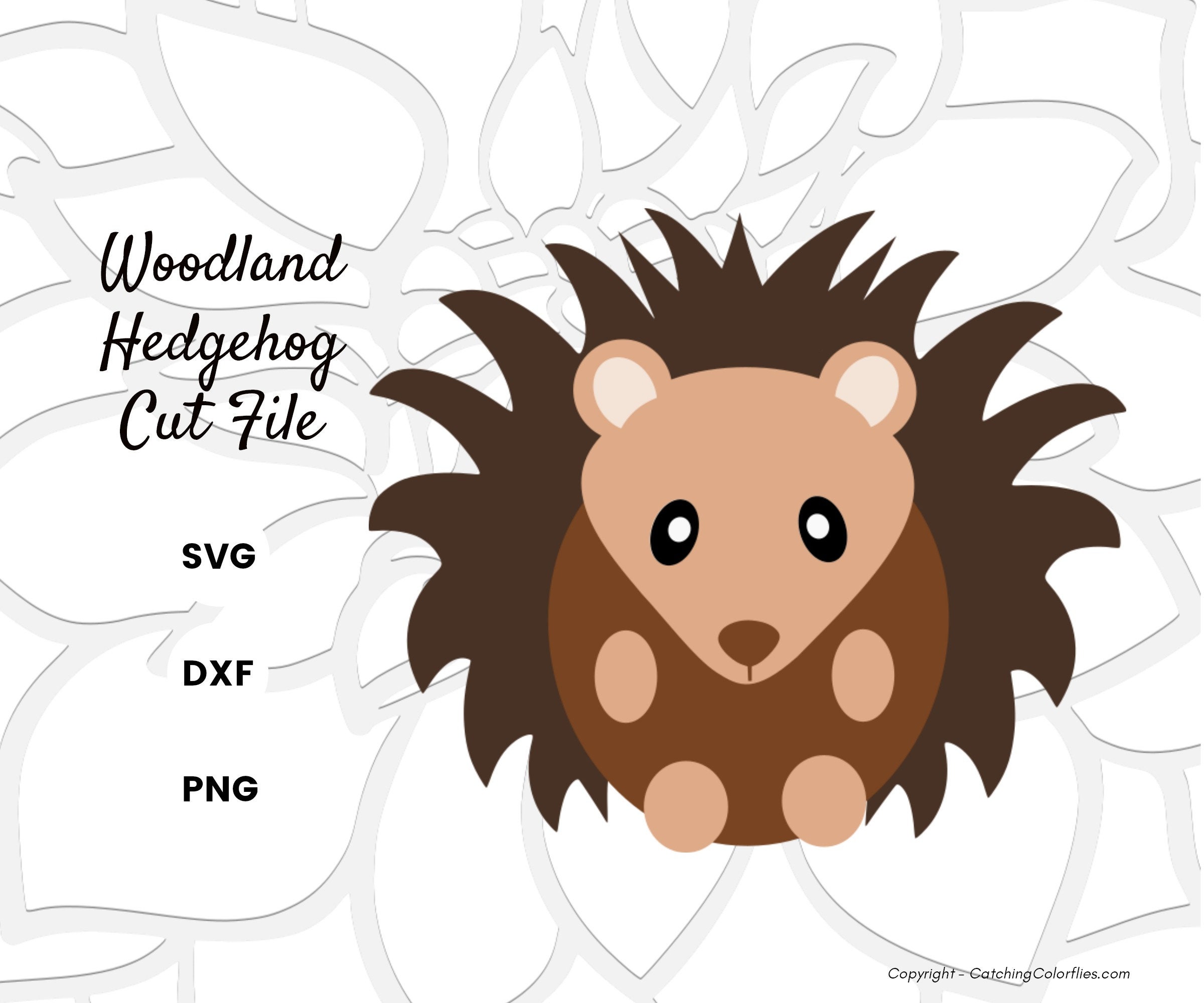 Cute Woodland Animal Hedgehog SVG Cut File Woodland Baby | Etsy
