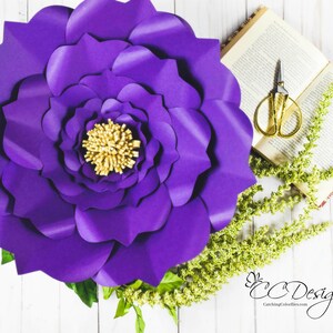 Paper Flowers, Large Paper Flowers, Template Patterns & Tutorials, DIY ...