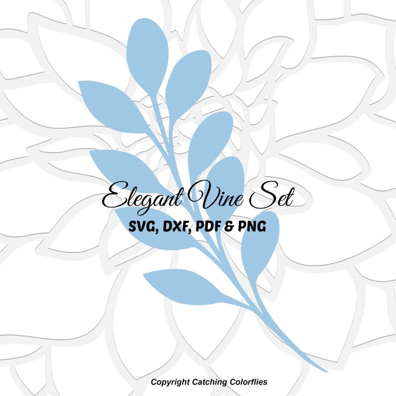 Paper Vines, Large and Small Paper Leaf Vine SVG Cut Files, PDF ...